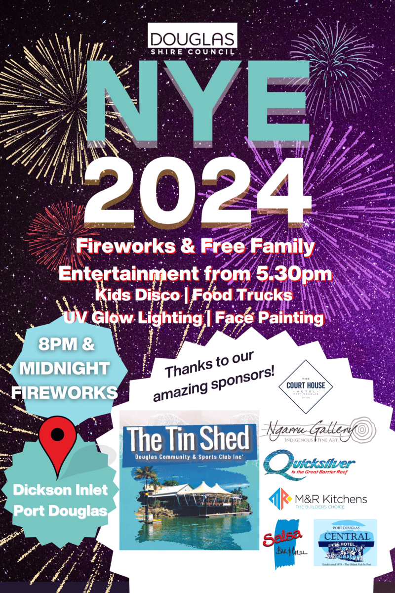 New Years Eve Celebrations - Welcome 2024 - Douglas Shire Council